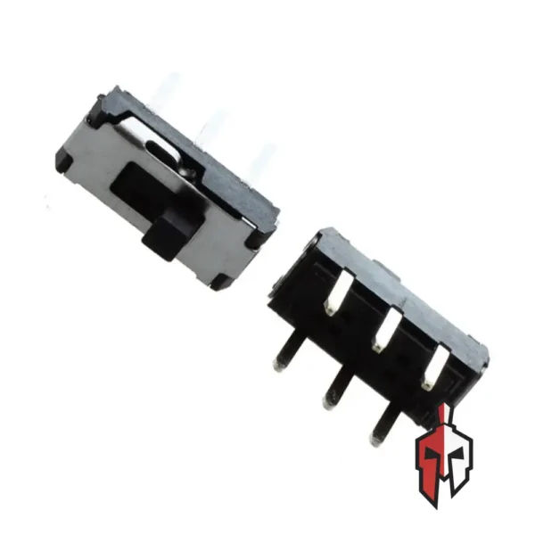 Miniature DPDT 2P2T 6 Pin Vertical DIP Slide Switch - Alphatronic