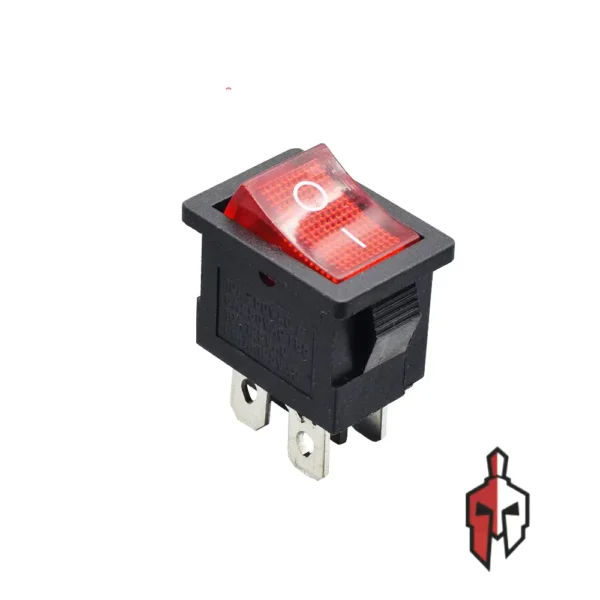Rocker Switch 4 Pin LED 2 Position KCD117-4P - Alphatronic