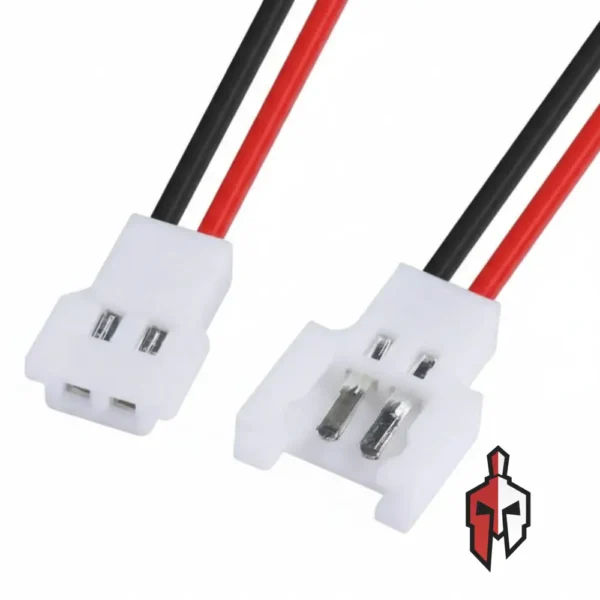 JST MX 2.0mm 2 Pin Male Female Cable Pair - Alphatronic
