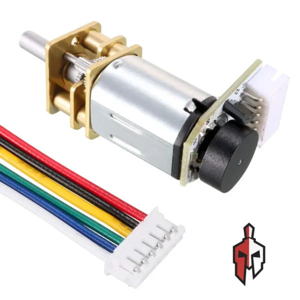 N20 Mini Gear Motor with Encoder 6V 600RPM - Alphatronic