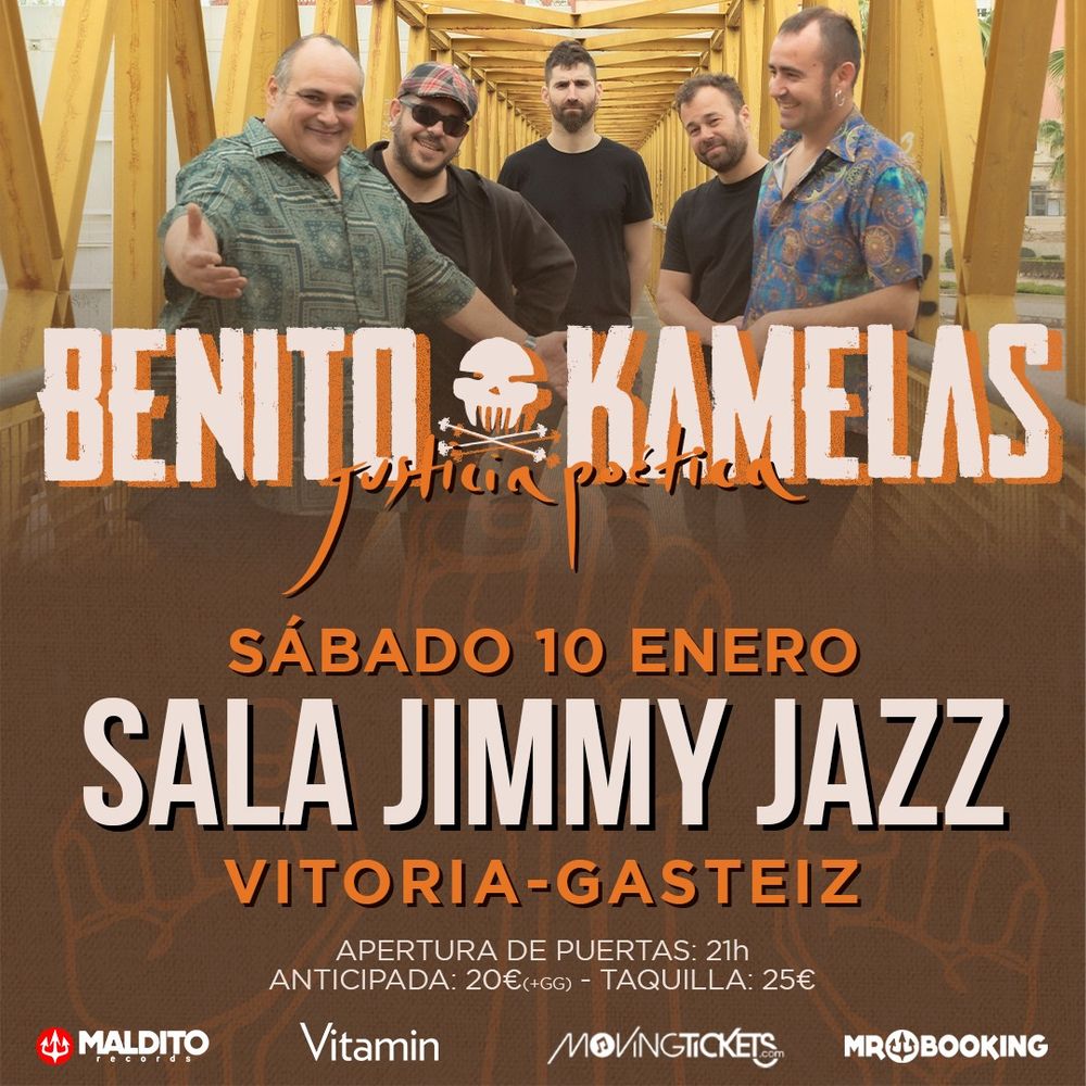 Benito Kamelas en Vitoria-Gasteiz - Sala Jimmy Jazz | Info y entradas