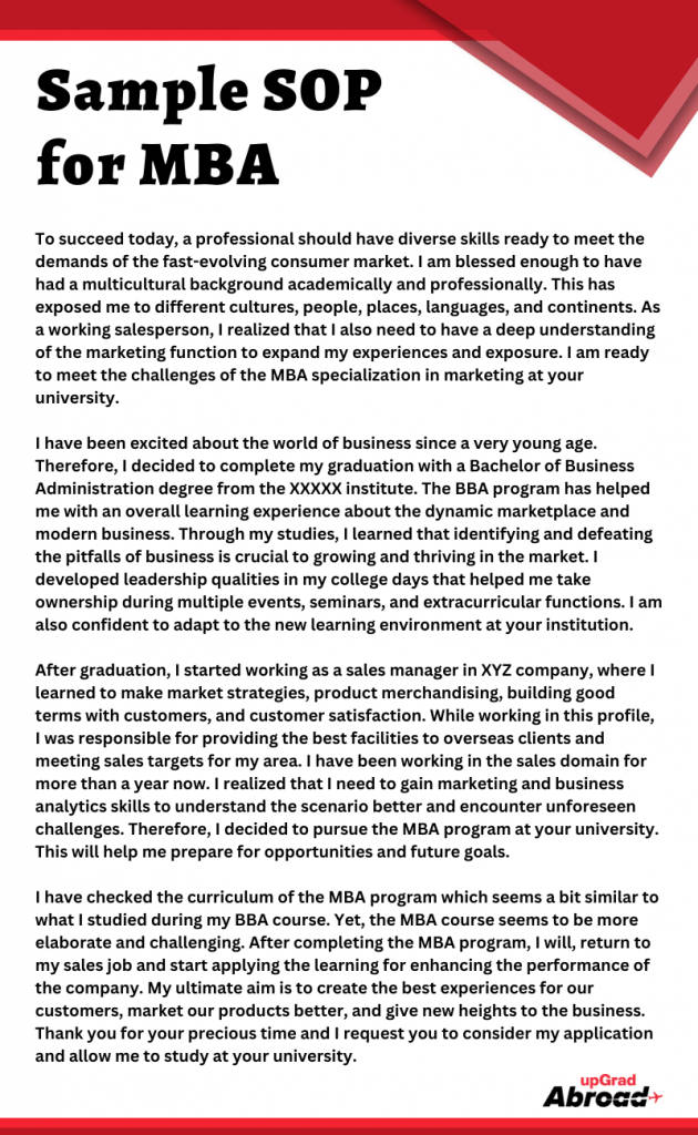 SOP for MBA | How to Write a Statement of Purpose for MBA?