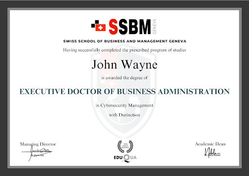 Executive Doctor of Business Administration | upGrad and SSBM