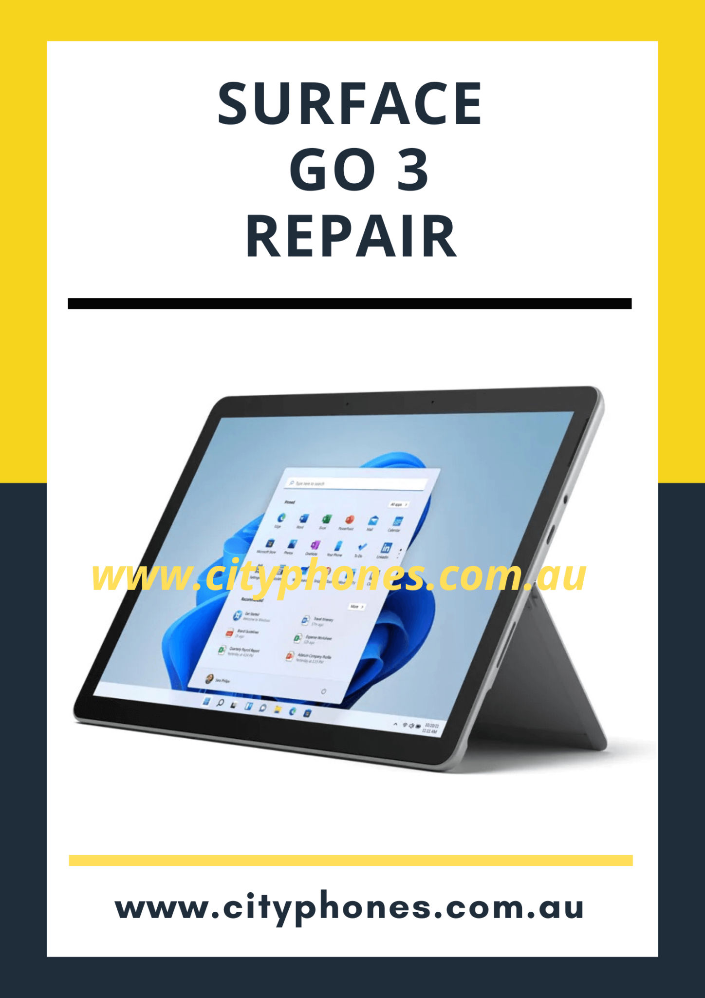 Microsoft Surface Go 3 Screen Repair in Melbourne | City Phones