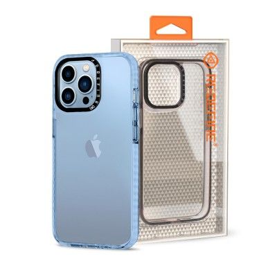 IPHONE 14 Pro Max Transparent Blue Shockproof Back Case