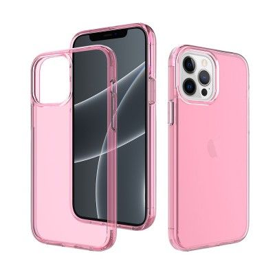 IPHONE 14 Pro Max Transparent Color Frame Shockproof Cover