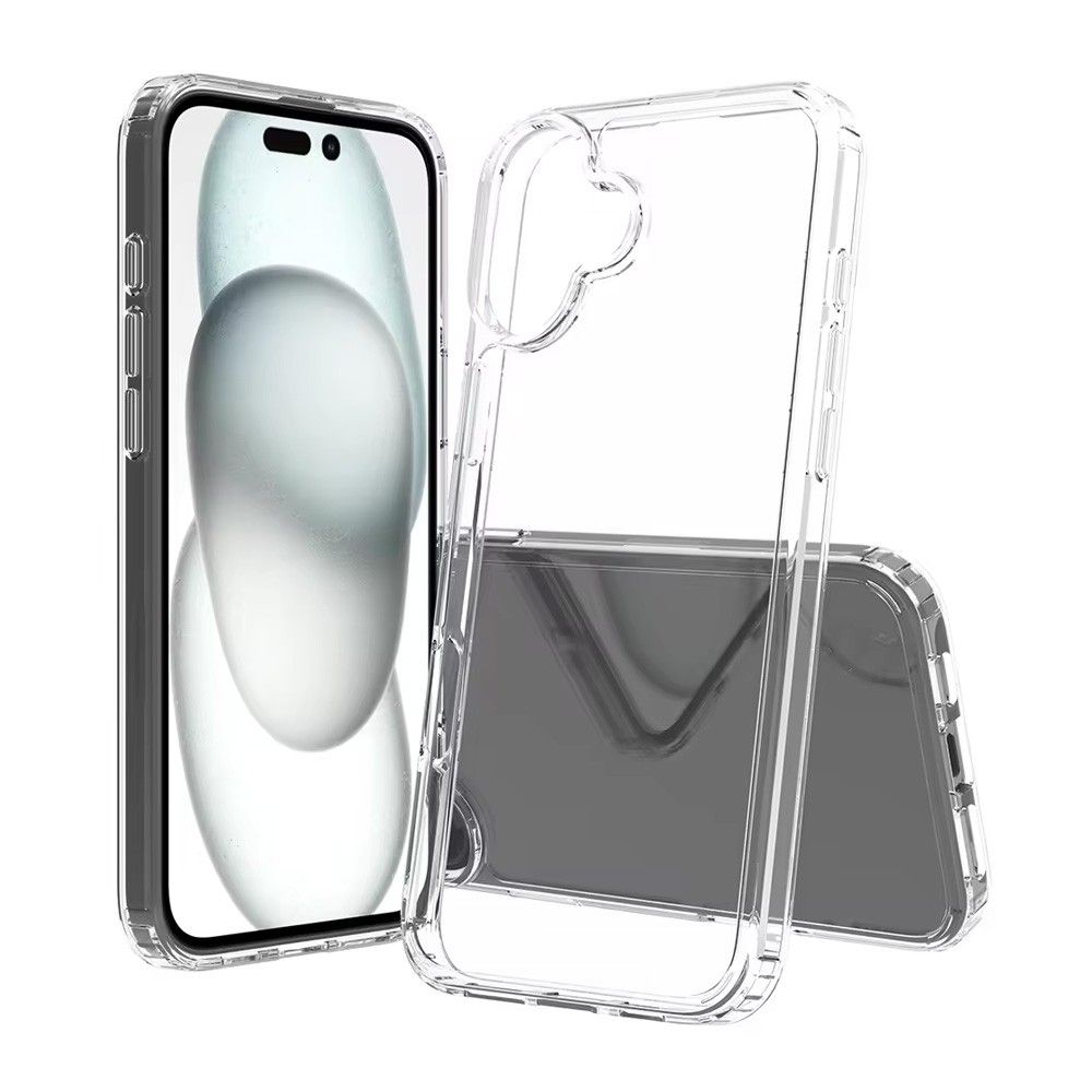 Hybrid Transparent Clear Case for iPhone 16 Plus