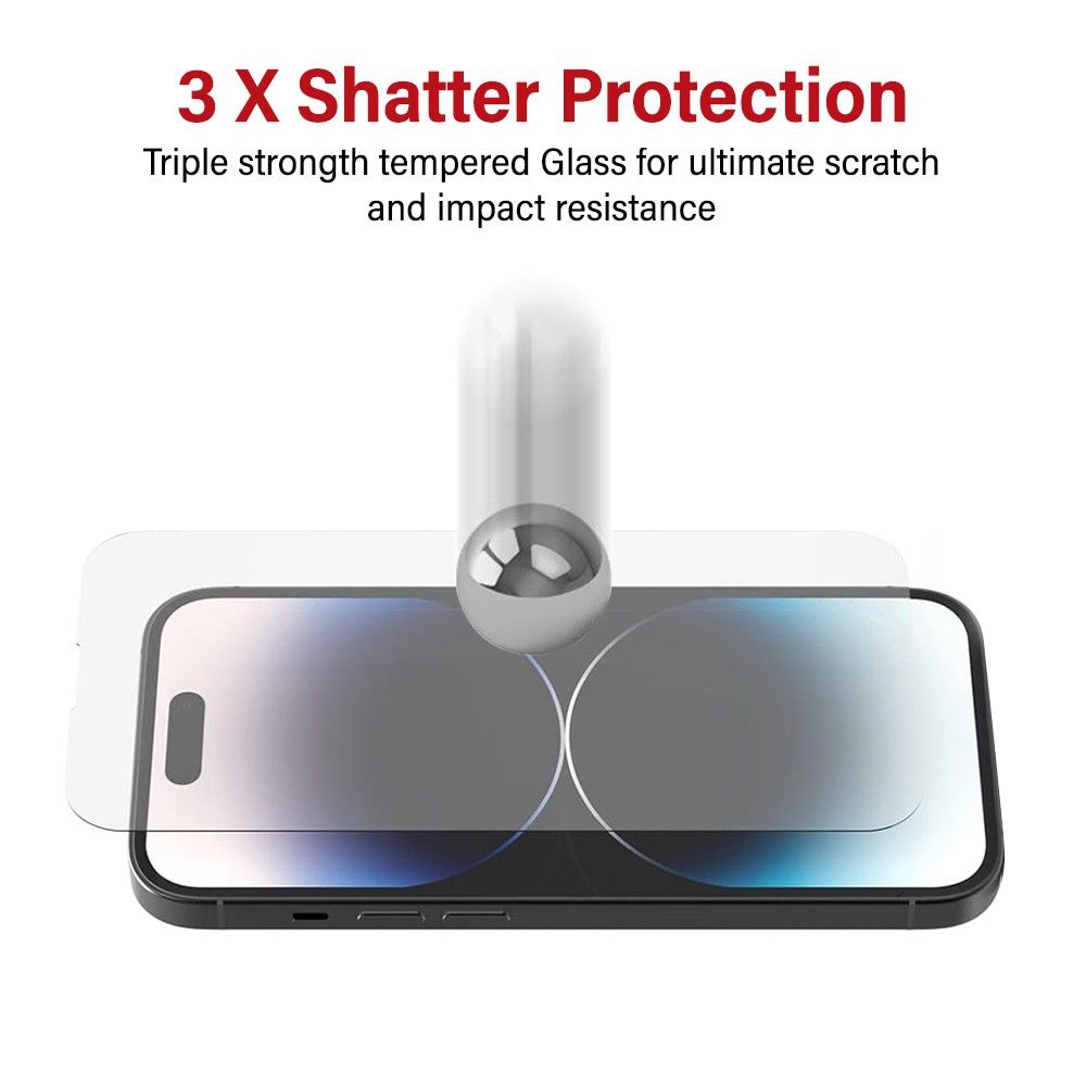iPhone 16 Pro Max Glass Screen Protector - Kinglas