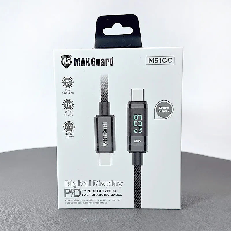 Maxguard 1m PD 60W Type-C to Type-C Digital Display Cable