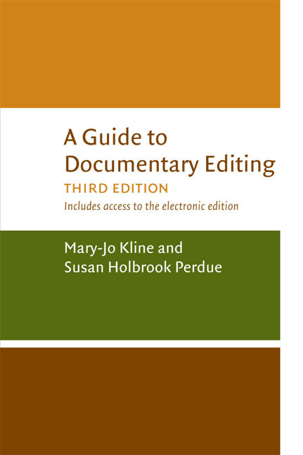 A Guide to Documentary Editing - UVA Press