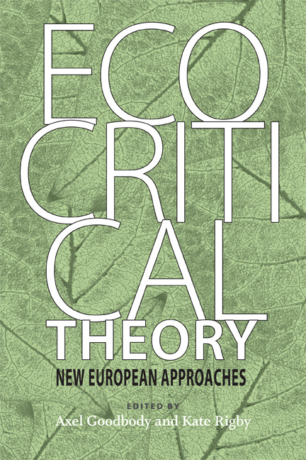 Ecocritical Theory - UVA Press
