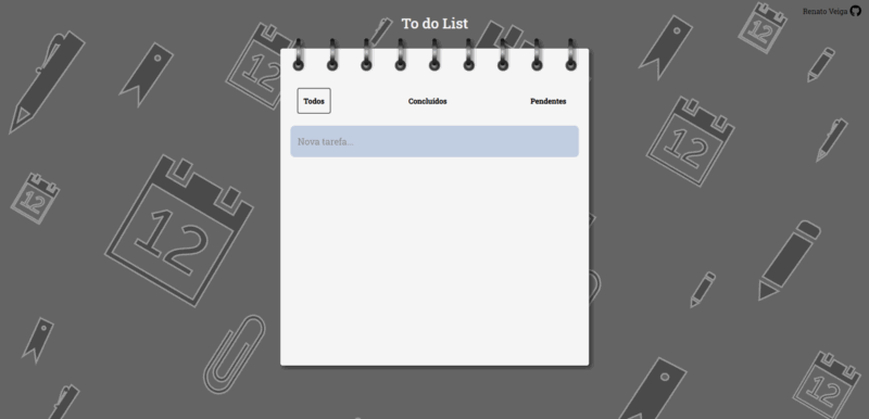 GitHub - Renatovds/todoproject: A simple To Do project using ReactJS and Typescript