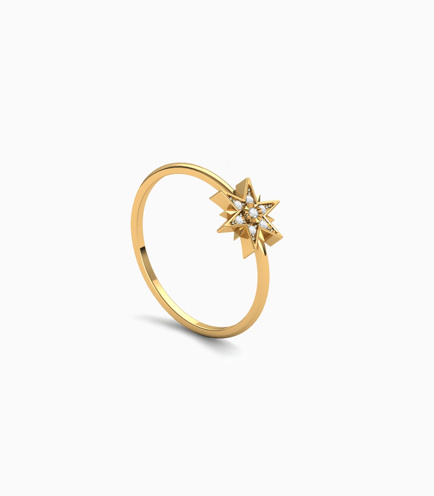 Twinkling Diamond Star Ring | Varudai Jewelry