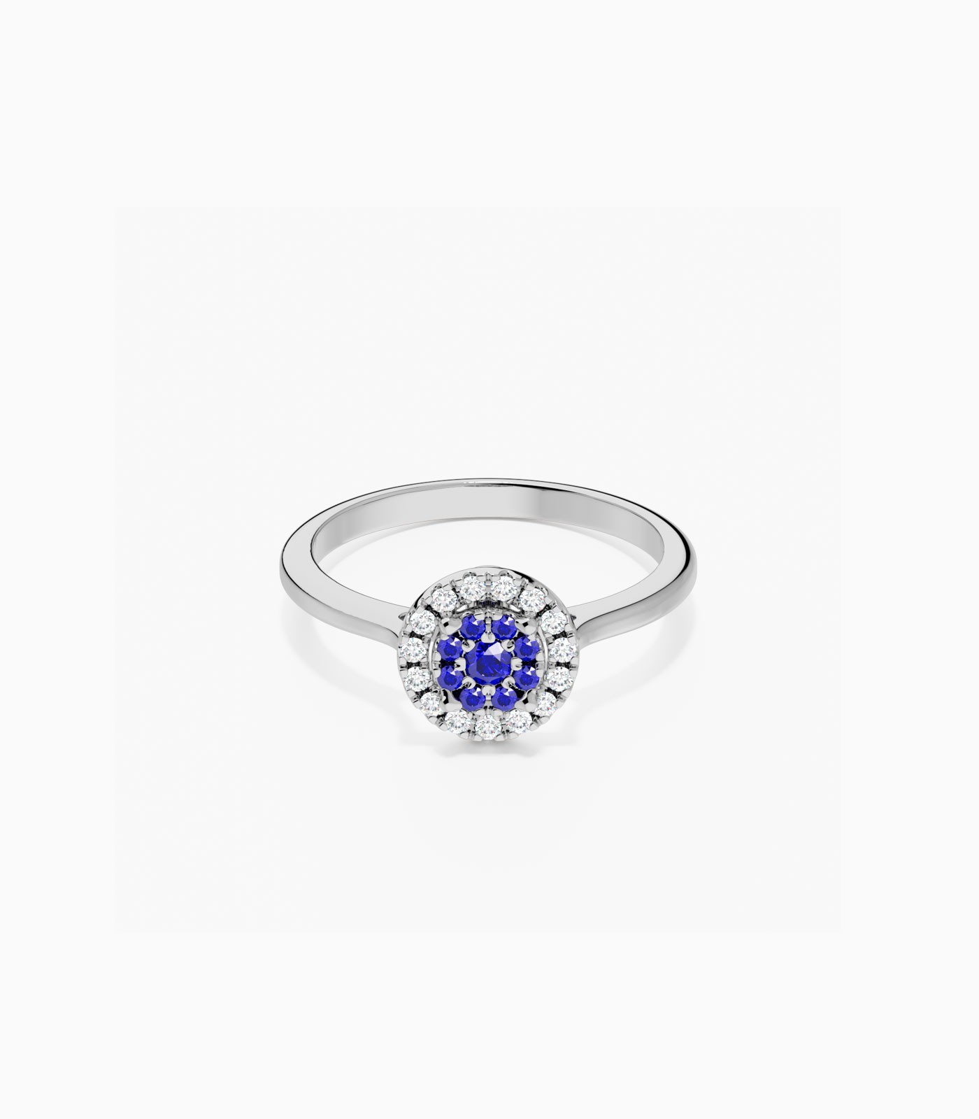 Elegant Gemstone Diamond Circle Ring | Varudai Jewelry