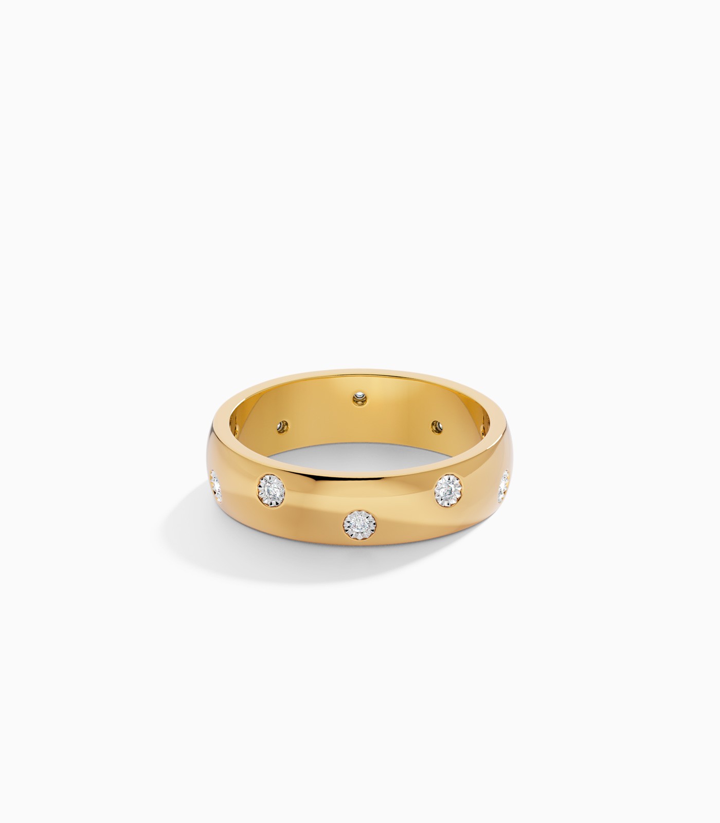 Elegant Minimal Thick Gold Band Ring | Varudai Jewelry