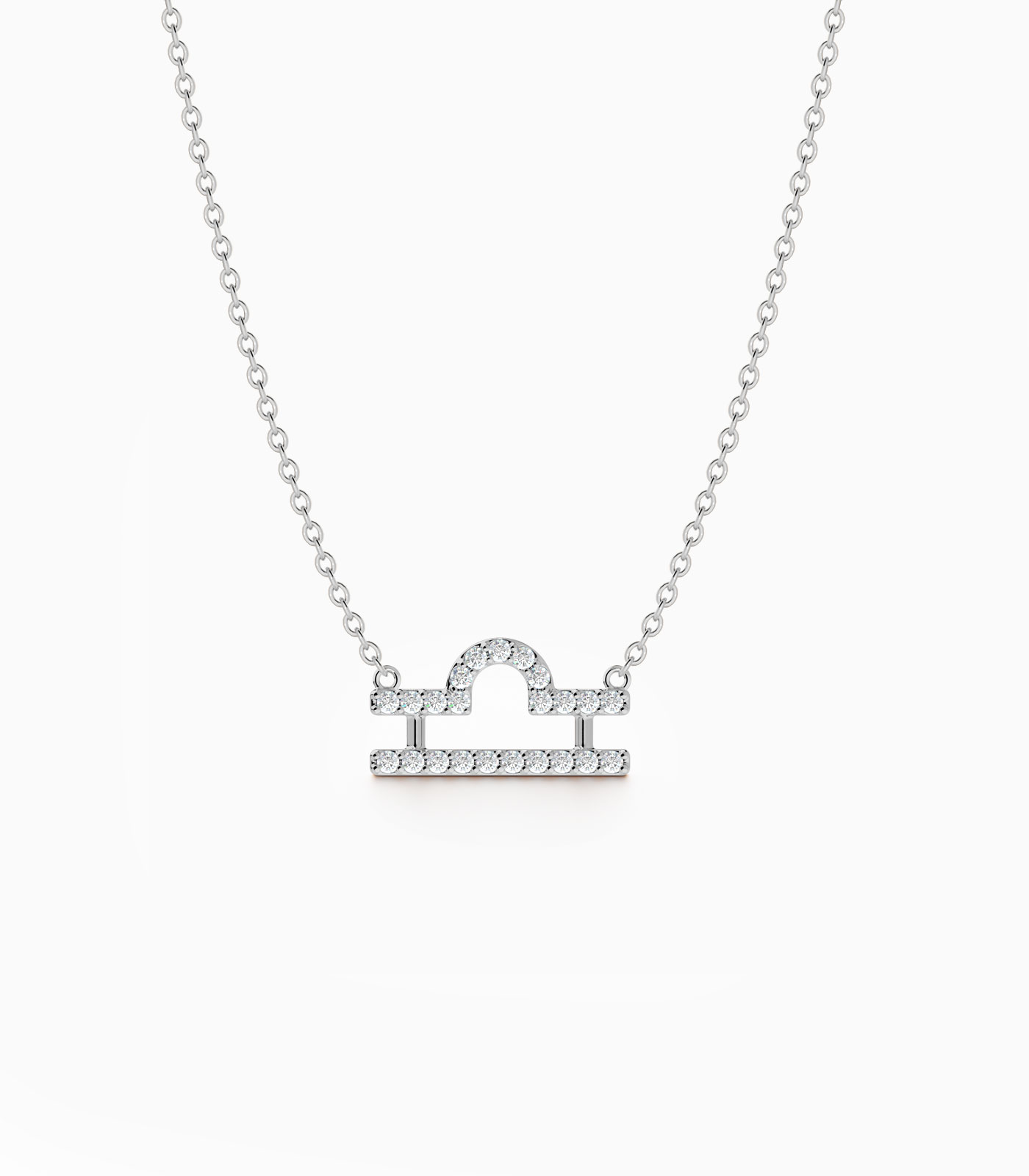 Libra Zodiac Sign Diamond Necklace | Varudai Jewelry