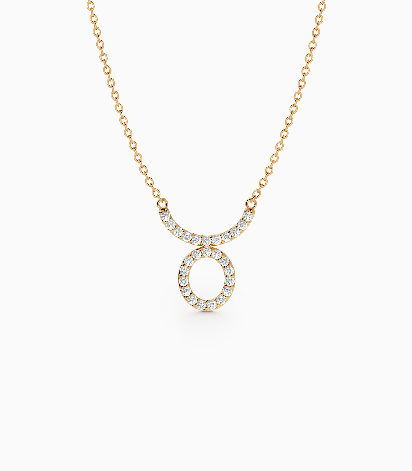 Taurus Zodiac Sign Diamond Necklace | Varudai Jewelry