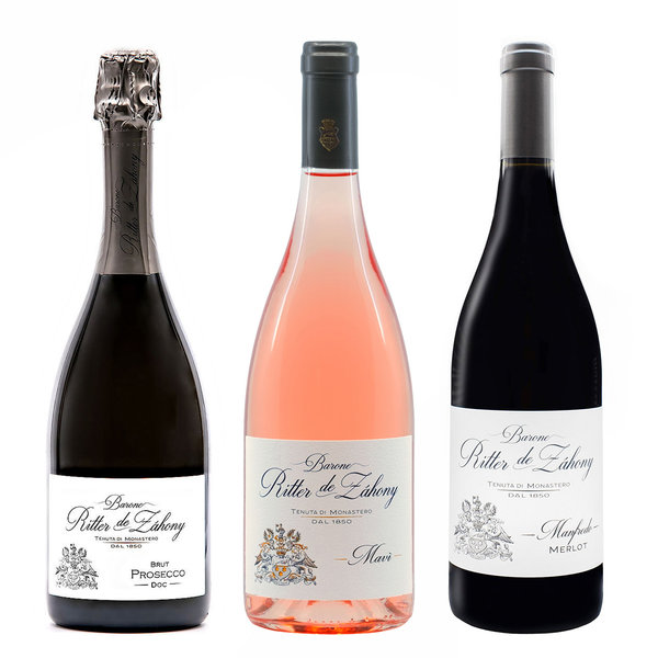 Selezioni miste Barone Ritter de Zahony 3 bottiglie miste: Prosecco ...