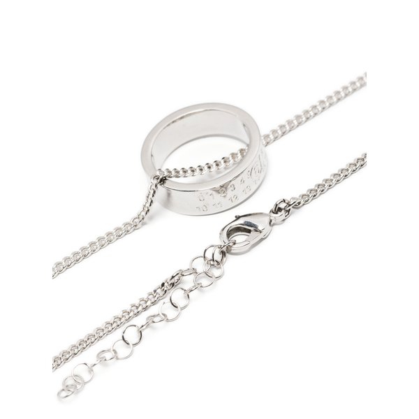 Collane MM6 Maison Margiela Minimal Logo 6mm Pendant Ring Collane MM6 Maison Margiela Minimal Logo 6mm Pendant Ring