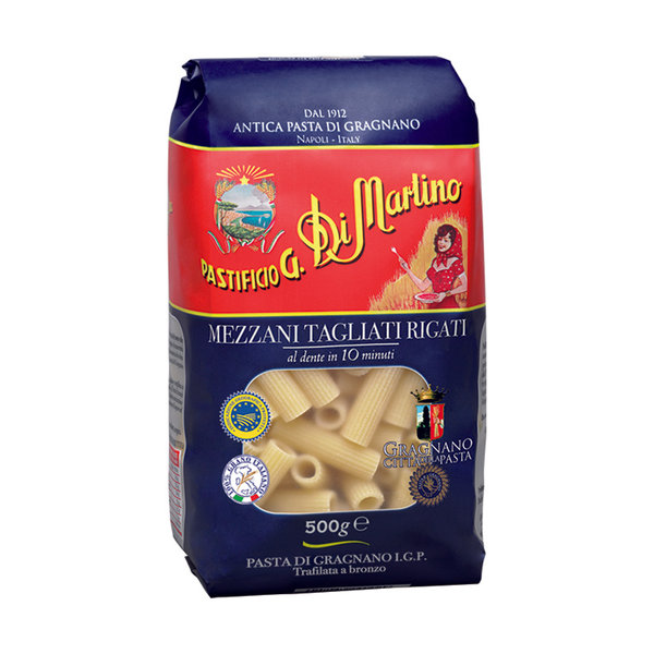 Grano Duro Pasta di Martino 12 confezioni di mezzani tagliati rigati da ...