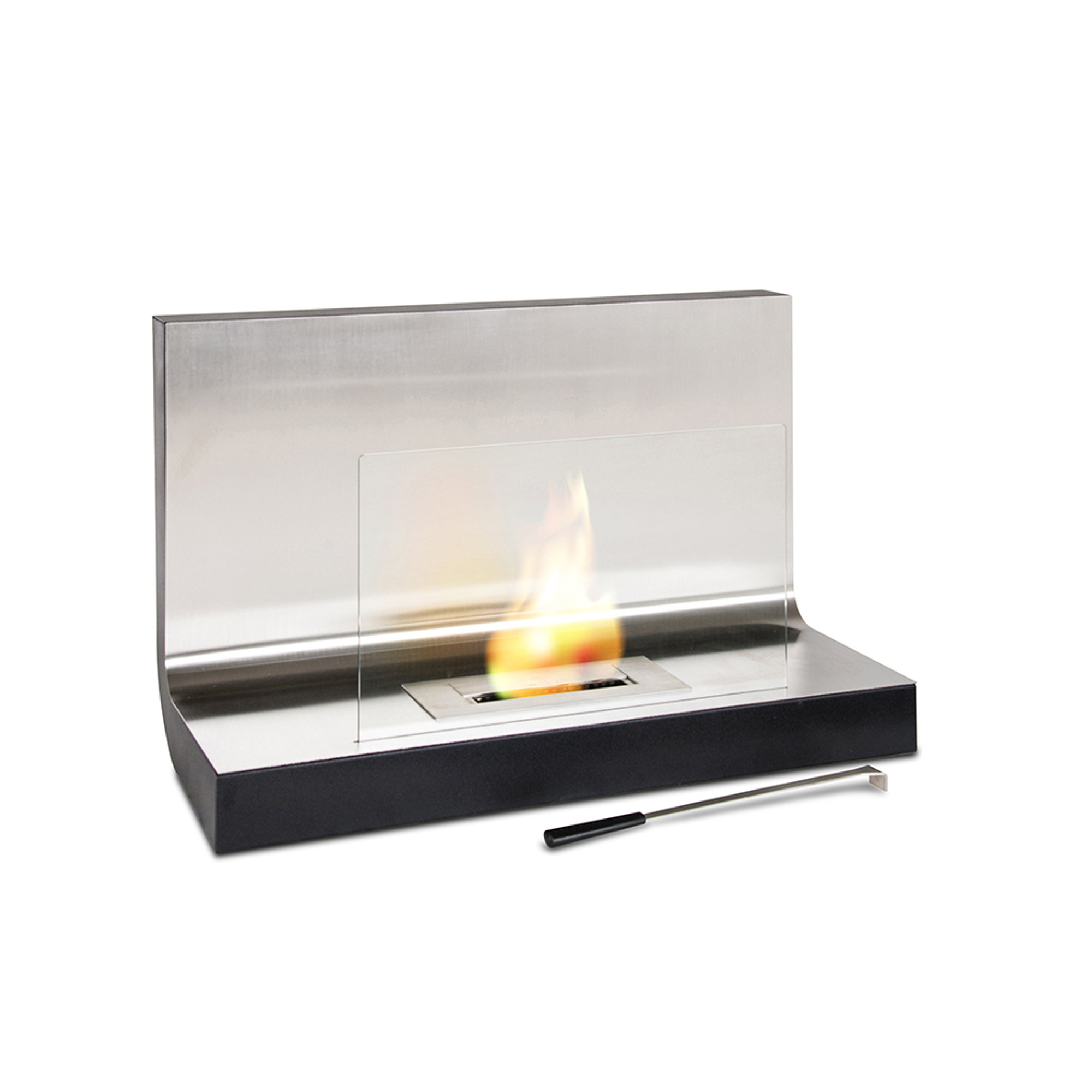 Camini Design Twist caminetti Caminetto da muro/appoggio in metallo e ...