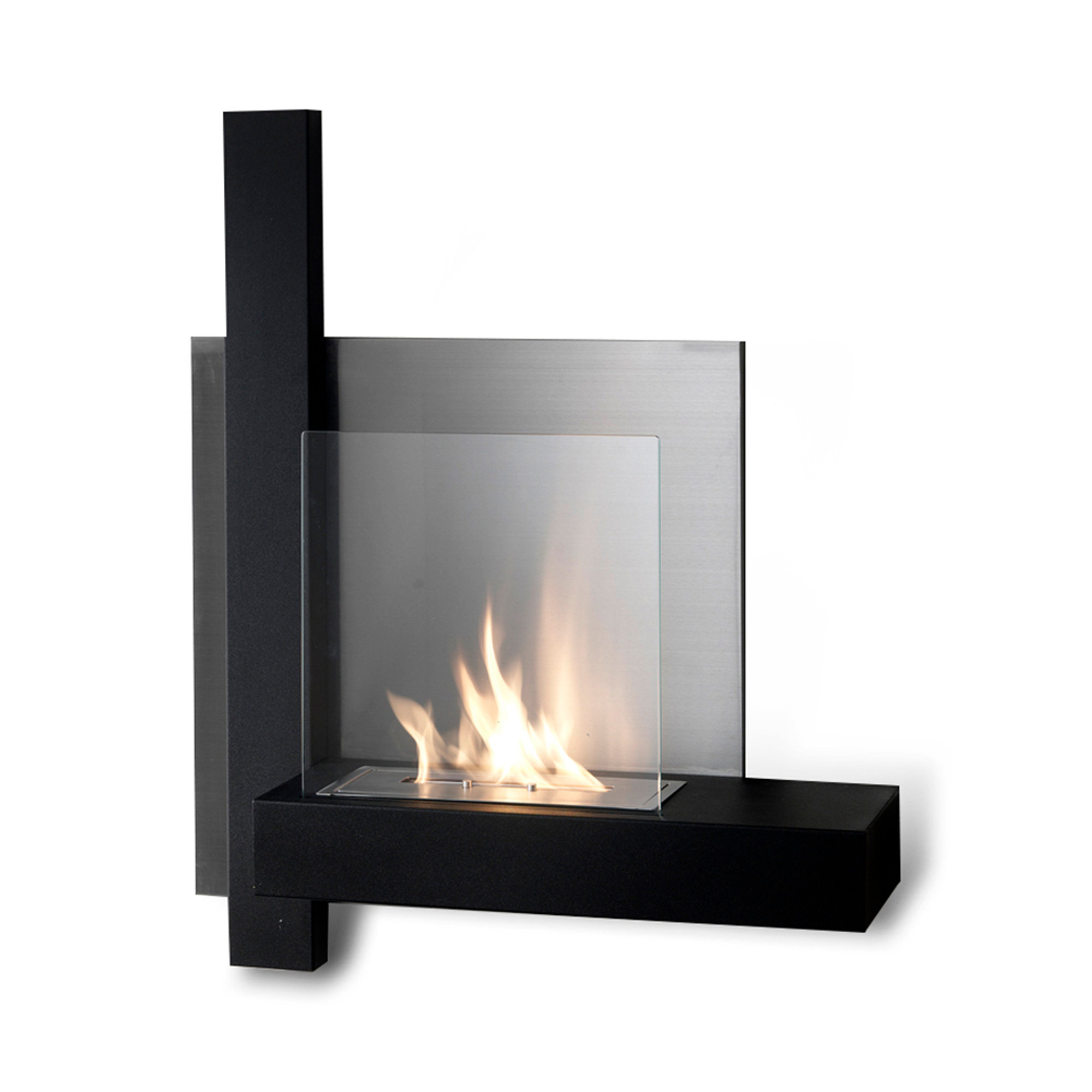 Camini Design Twist caminetti Caminetto da muro in metallo con ...