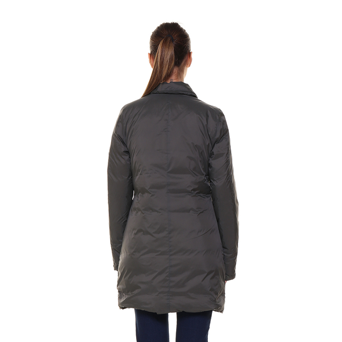 Giacca K-way donna imbottito THERMO AIR verde militare lunga - K-Way ... Giacca K-way donna imbottito THERMO AIR verde militare lunga - K-Way ...