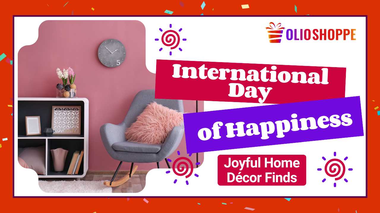International Day of Happiness: Joyful Home Décor Finds - OLIO SHOPPE