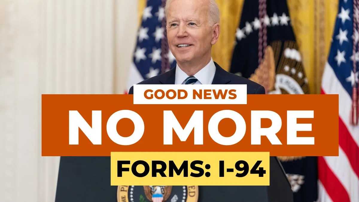 Breaking News: No More Arrival/Departure Forms: I-94 and I-94W | US ...