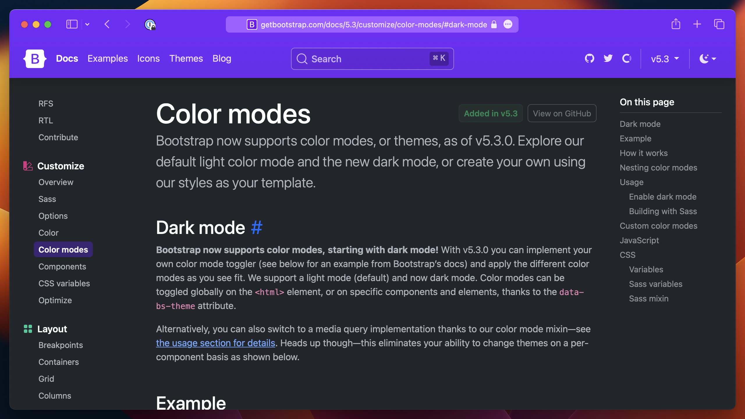 Bootstrap Sudah Mendukung Color Modes Parsinta