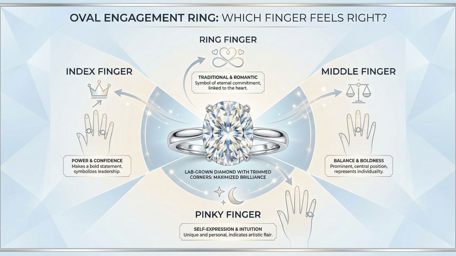 Oval Engagement Ring: Meaning of Wearing Rings on Each Finger – Layla ...