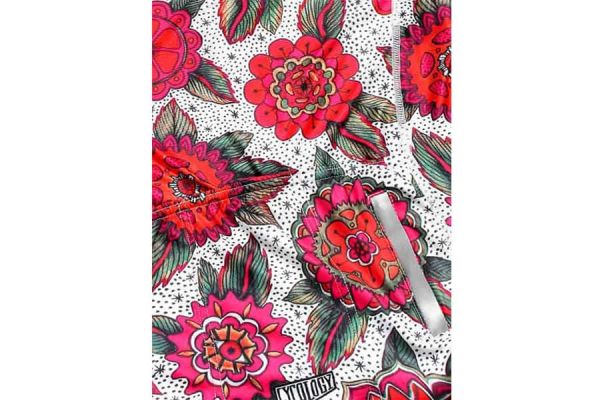 Cycology Cyco Floral Trikots Frau Weiß für Fahrrad