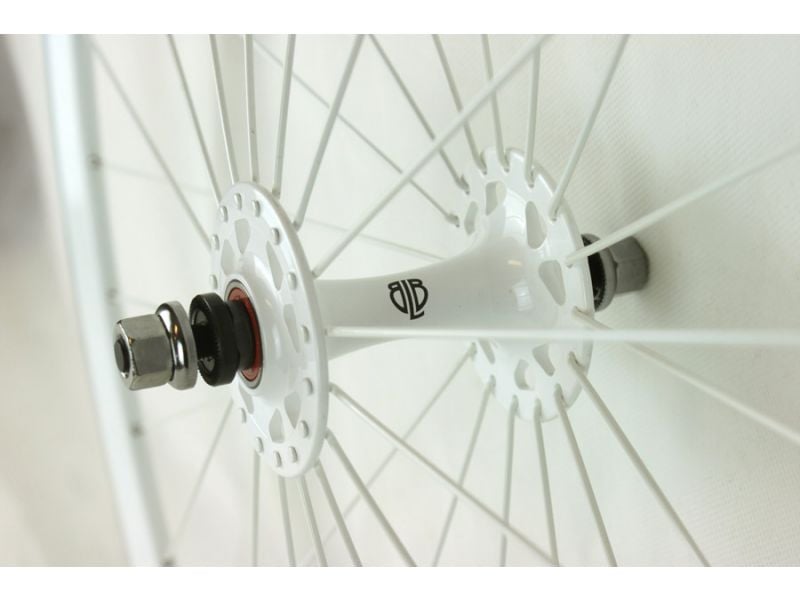 Velocity Deep V CNC Fixie Bike Wheelset White
