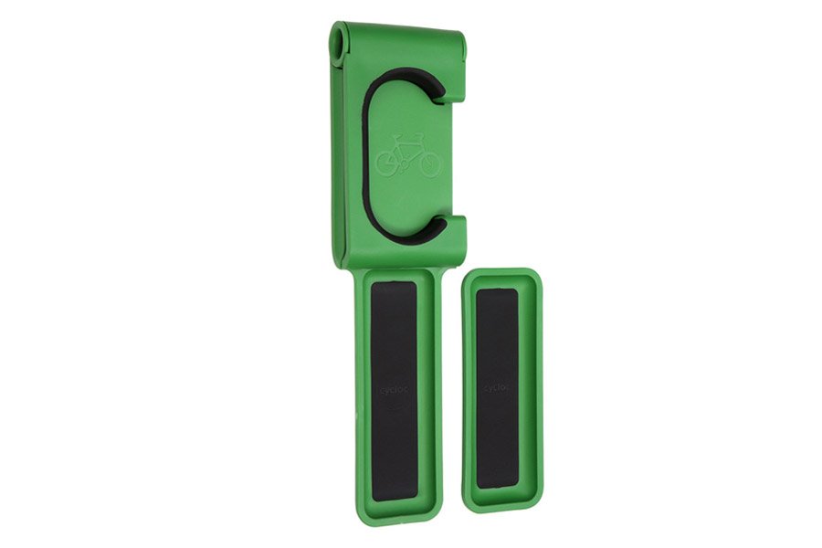 Cycloc Endo Vertical Bike Wall Mount in green colour