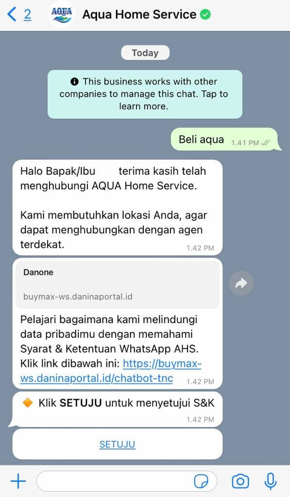 Cara Beli AQUA melalui WhatsApp, Mudah dan Praktis! | Sehat AQUA