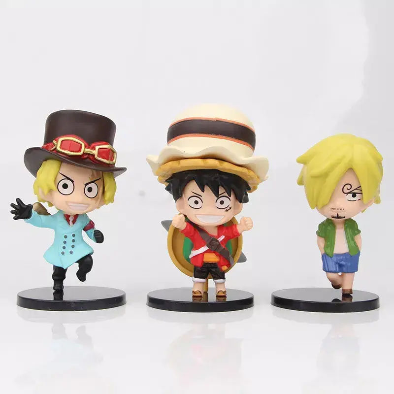 OverJoyz,6Pcs One piece Anime Figure Set.
