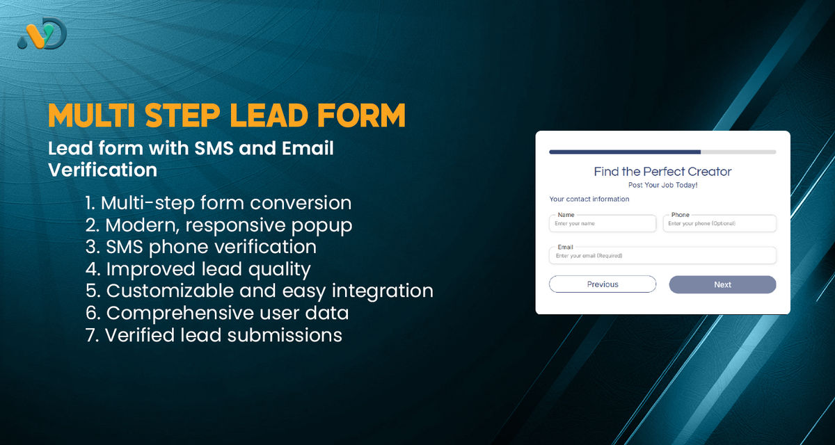 Multi-Step Lead Form - Brilliant Directories Expert Partner Plugins By Metaviz | Devora Hub