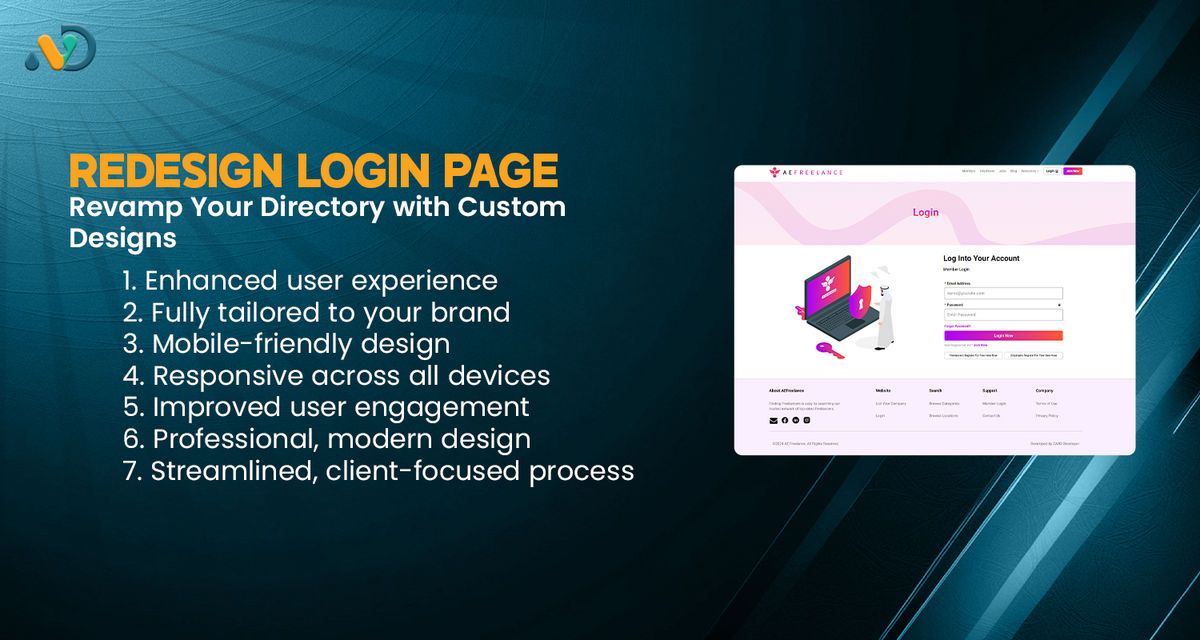 Redesign Login Page - Brilliant Directories Expert Partner Plugins By ...