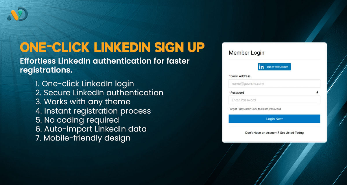 One Click Linkedin Signup - Brilliant Directories Expert Partner ...