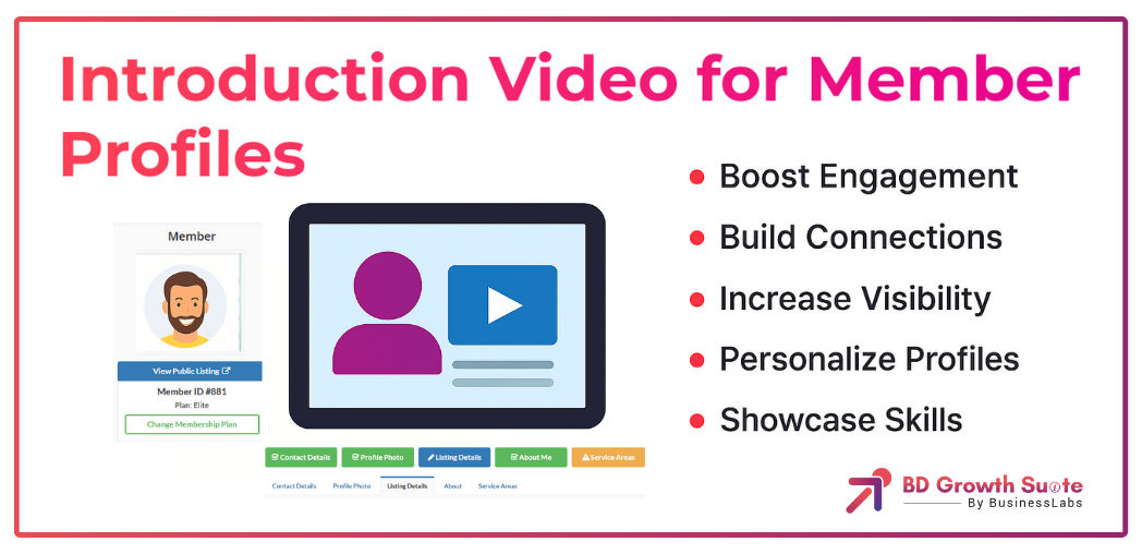 Introduction Video for Member Profiles - Brilliant Directories Expert ...