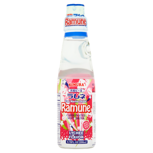 Kimura Ramune Carbonated Soft Drink Lychee Flavor 200ml - We Get Any Stock Kimura Ramune Carbonated Soft Drink Lychee Flavor 200ml - We Get Any Stock