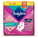 Bodyform Cour-V Ultra Long Sanitary Towels Wings 8 pack - We Get Any Stock