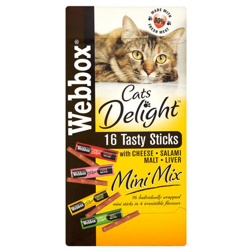 Webbox Cats Delight Mini Sticks Asstd 6 Sticks - We Get Any Stock