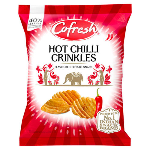 Cofresh Hot Chilli Crinkles Flavoured Potato Snack 80g - We Get Any Stock