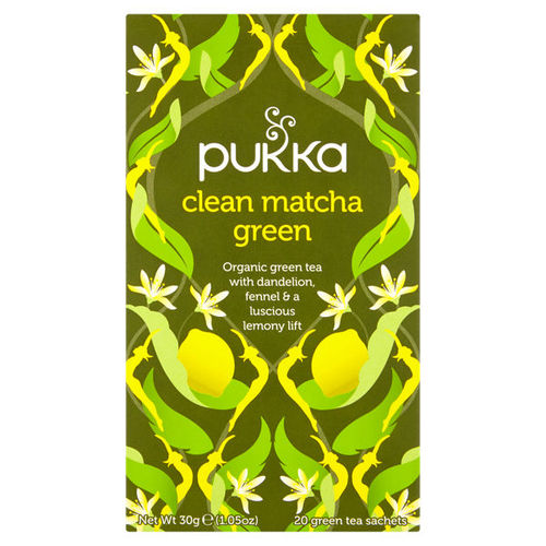 Pukka Organic Clean Matcha Green 20 Green Tea Sachets 30g - We Get Any ...