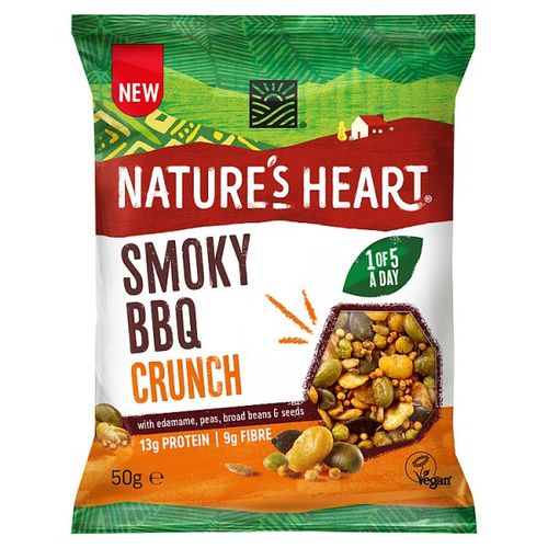 Nature's Heart Smoky BBQ Crunch 50g - We Get Any Stock