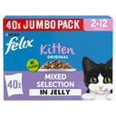Felix Original Kitten Variety Selection in Jelly Wet Cat Food 40x85g ...