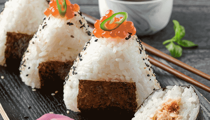 Onigiri Sushi Platter With Teriyaki Drizzle - Goody Kitchen | Simple ...
