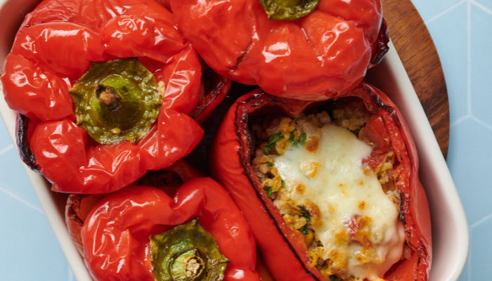 Quick tuna-rice stuffed red peppers - Goody Kitchen | Simple and Easy ...