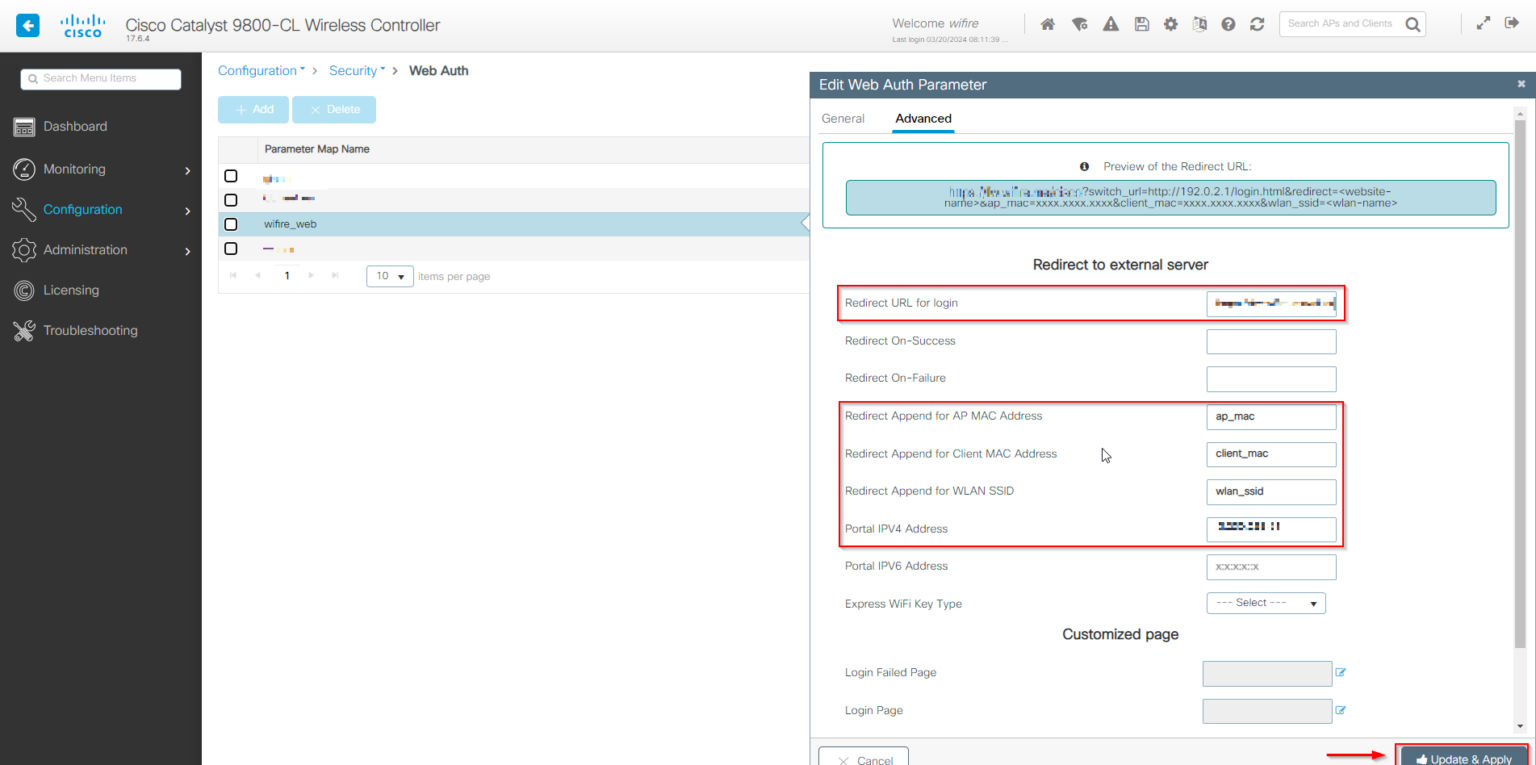 Cisco Catalyst 9800: aprenda a configurar com Hotspot WiFire